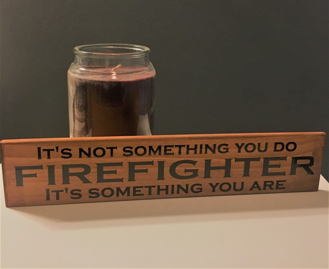Cartel de bomberos letrero de madera para bomberos letrero - Etsy España