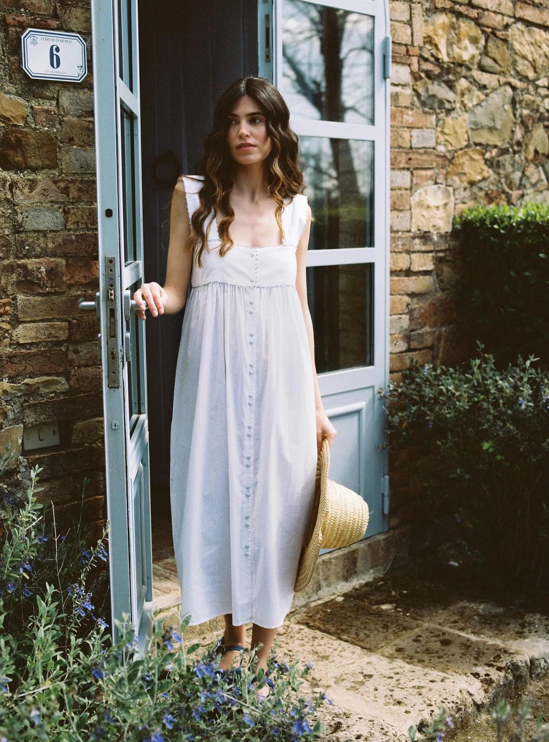Indian Nightgown Victorian Nightie Cotton Nightwear White Nighty ...