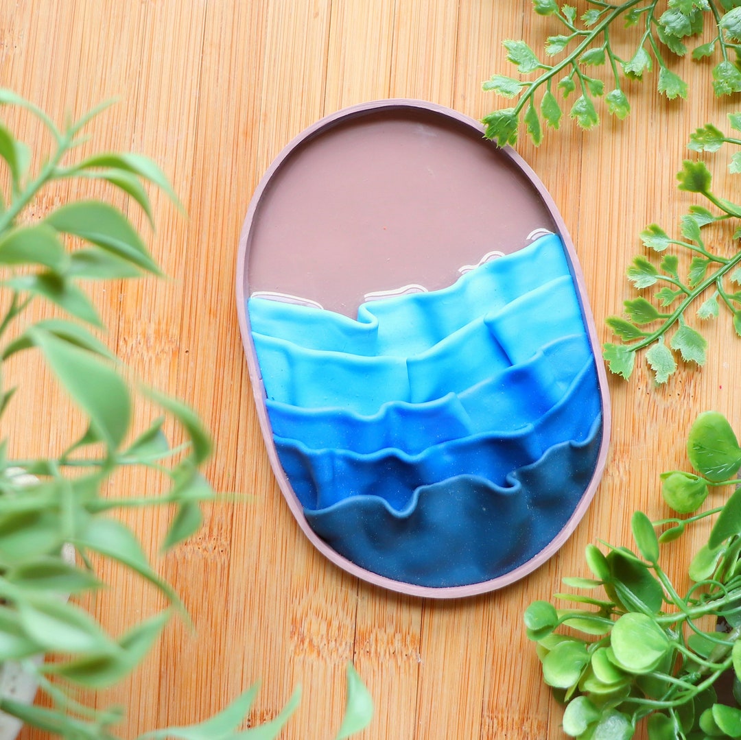 Waves of the Sea Tray - Etsy