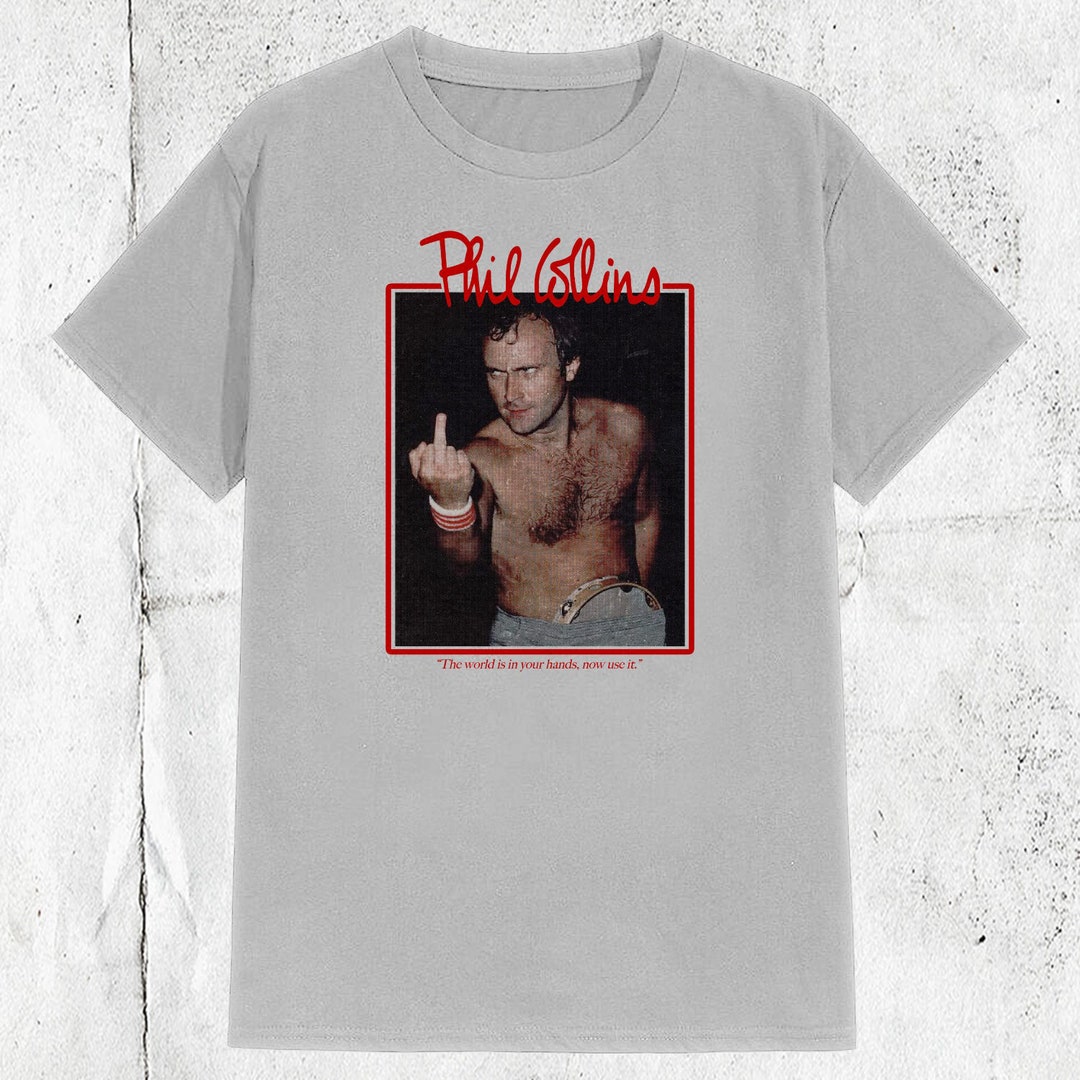 Vintage 90s Phil Collins T-shirt - Etsy