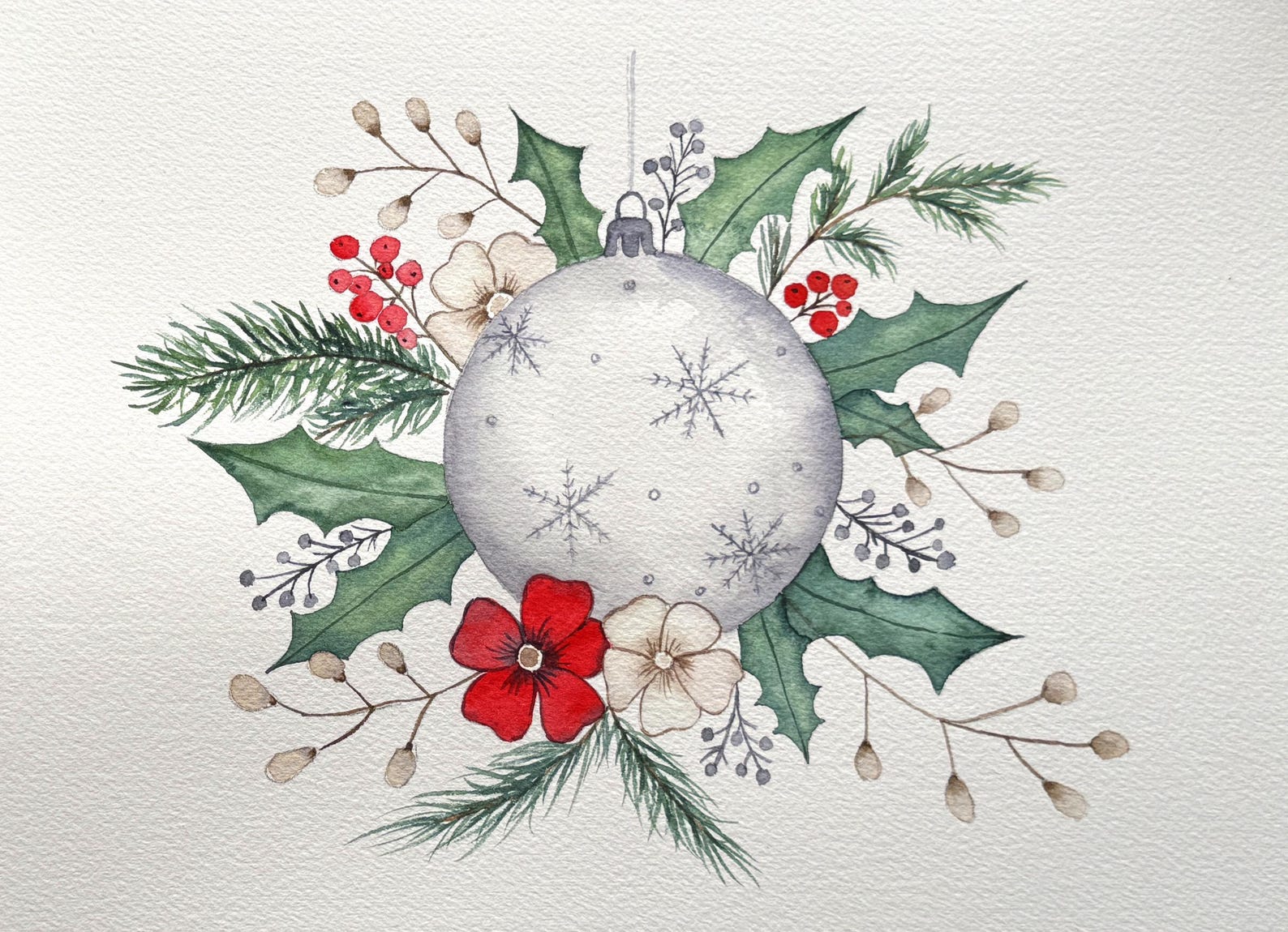 Christmas Joy Outline Drawing | Printable Watercolor Template for DIY ...