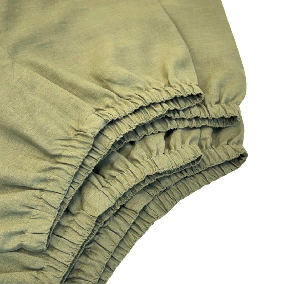 Mens Boxer Shorts Sleepwear - Sage Green Linen Boxers Loungewear - Pack ...