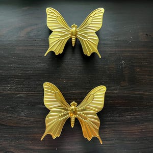 Solid Brass Butterfly Drawer Knobs Cabinet Handles Knobs for Homes, Drawer Handles Decorative ...