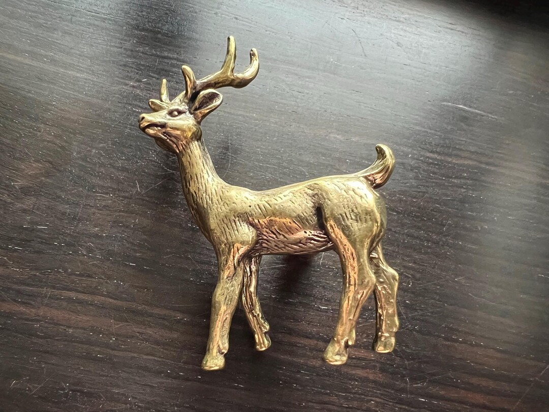 Deer Knobs Pulls Antique Brone Brass Knobs Kitchen Pulls Knobs Decor ...