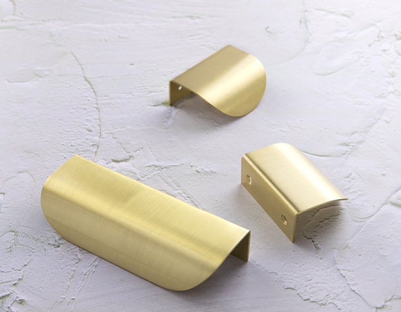 Lip Pull Cabinet Knobscurved Drawer Pullsinvisible Cupboard - Etsy ...