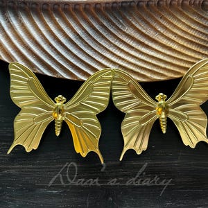 Solid Brass Butterfly Drawer Knobs Cabinet Handles Knobs for Homes, Drawer Handles Decorative ...