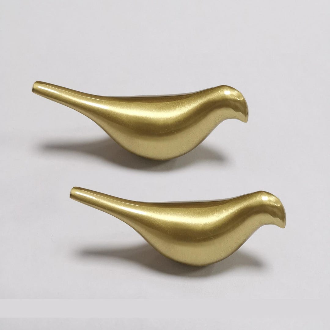 Solid Brass Bird Knobs Drawer Knobs Pulls Kitchen Cabinet Pulls Handle Exquisite Dresser Knobs ...