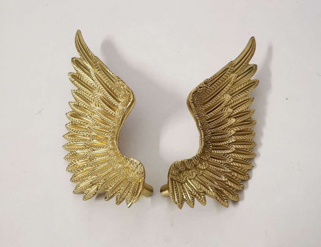 Brass Wing Knobs Kitchen Pulls and Knobs Cabinet Handles Knobs Nordic ...