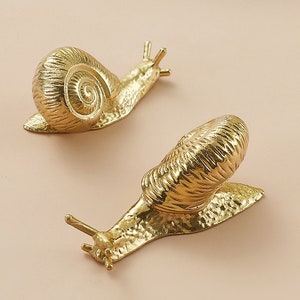 Snails Brass Knobs Nordic Style Drawer Pulls Wardrobe Knob Cabinet Knobs Modern Drawer Knob,cp ...