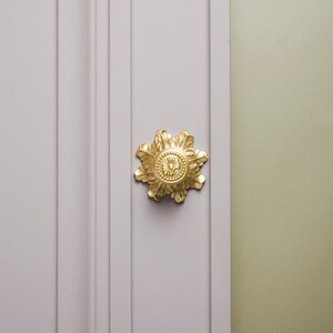 Brass Flower Knobs Kitchen Pulls and Knobs Cabinet Handles Knobs Nordic Style Drawer Knobs Pulls ...