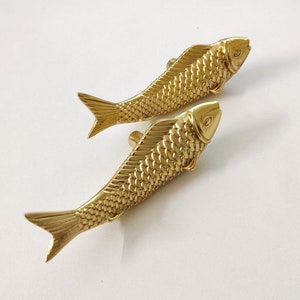 Fish Brass Knobs Kitchen Pulls and Knobs Cabinet Handles Knobs Nordic Style Drawer Knobs Pulls ...