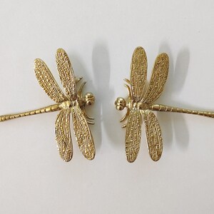 Dragonfly Brass Knobs Kitchen Pulls and Knobs Cabinet Handles Knobs Nordic Style Drawer Knobs ...