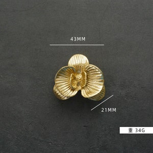 Flower Brass Knobs Kitchen Pulls and Knobs Cabinet Handles Knobs Nordic Style Drawer Knobs Pulls ...