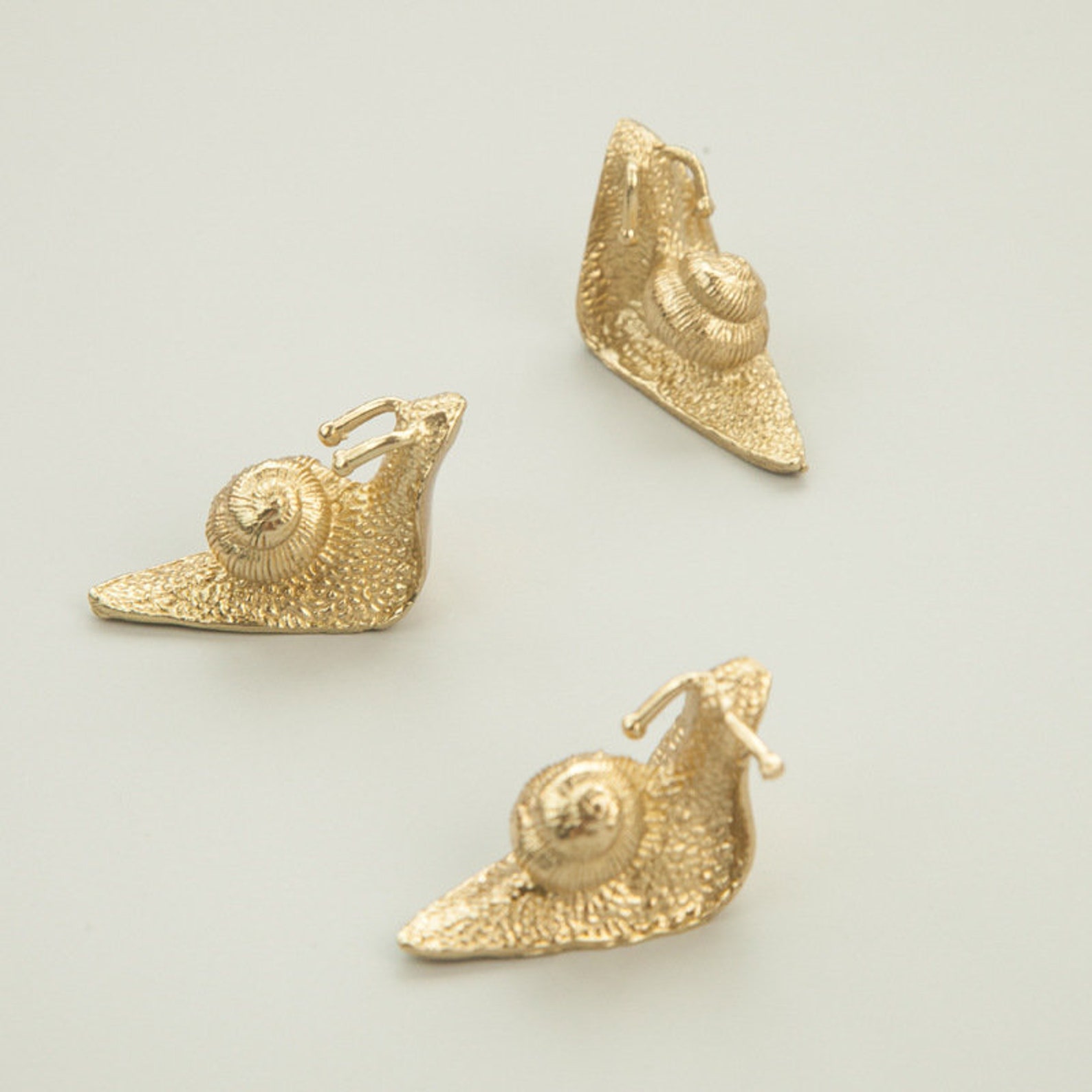 Solid Brass Snails Knobs Drawer Knobs Pulls Kitchen Cabinet Pulls Handle Exquisite Dresser Knobs ...