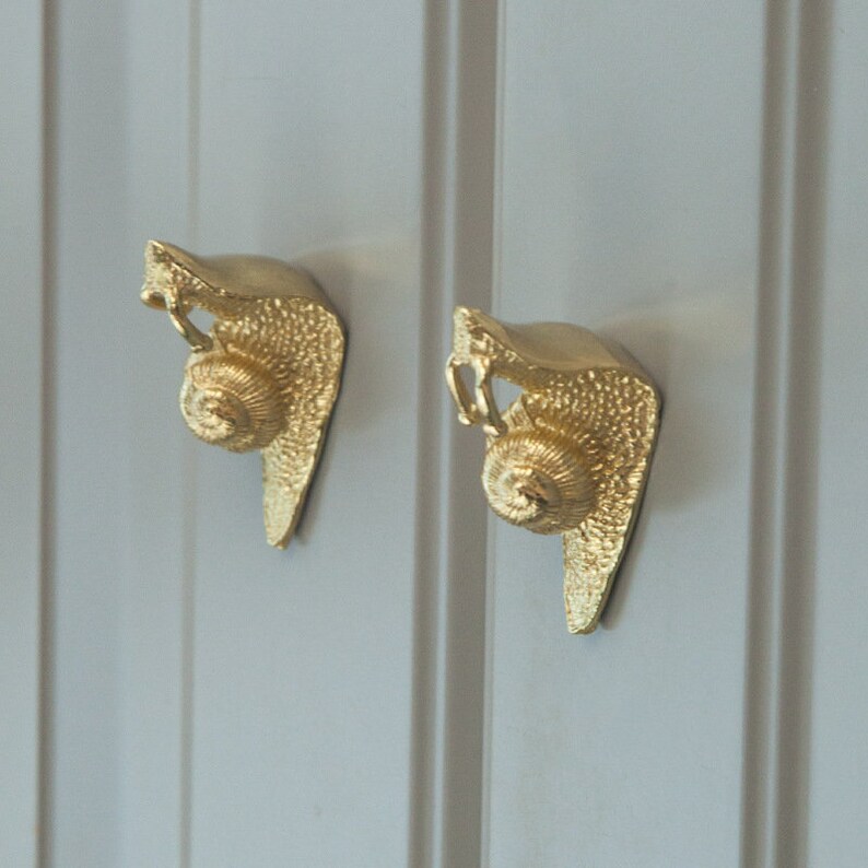 Solid Brass Snails Knobs Drawer Knobs Pulls Kitchen Cabinet - Etsy