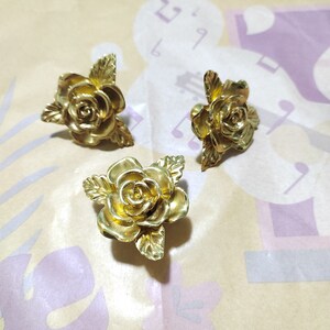 Flower Brass Knobs Kitchen Pulls and Knobs Cabinet Handles Knobs Nordic Style Drawer Knobs Pulls ...