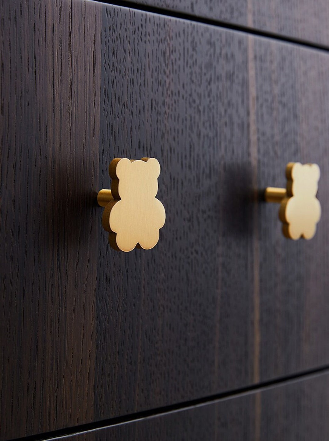 Solid Brass Bear Knobs Dresser Knob Pull Cupboard Knob Drawer Pulls ...