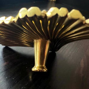 Solid Brass Leaf Knobs Cabinet Pull Knobs Gold Leaves Dresser Knob Pull Kitchen Door Handle Knob ...