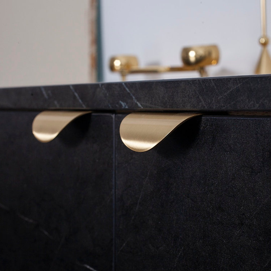 Lip Pull Cabinet Knobs,curved Drawer Pulls,invisible Cupboard Handles ...