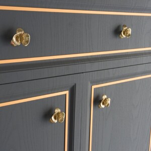 Flower Brass Knobs Kitchen Pulls and Knobs Cabinet Handles Knobs Nordic Style Drawer Knobs Pulls ...