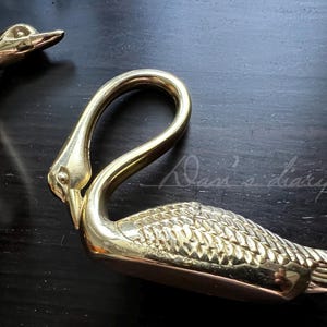 Swan Brass Knobs Kitchen Pulls and Knobs Cabinet Handles Knobs Nordic Style Drawer Knobs Pulls ...