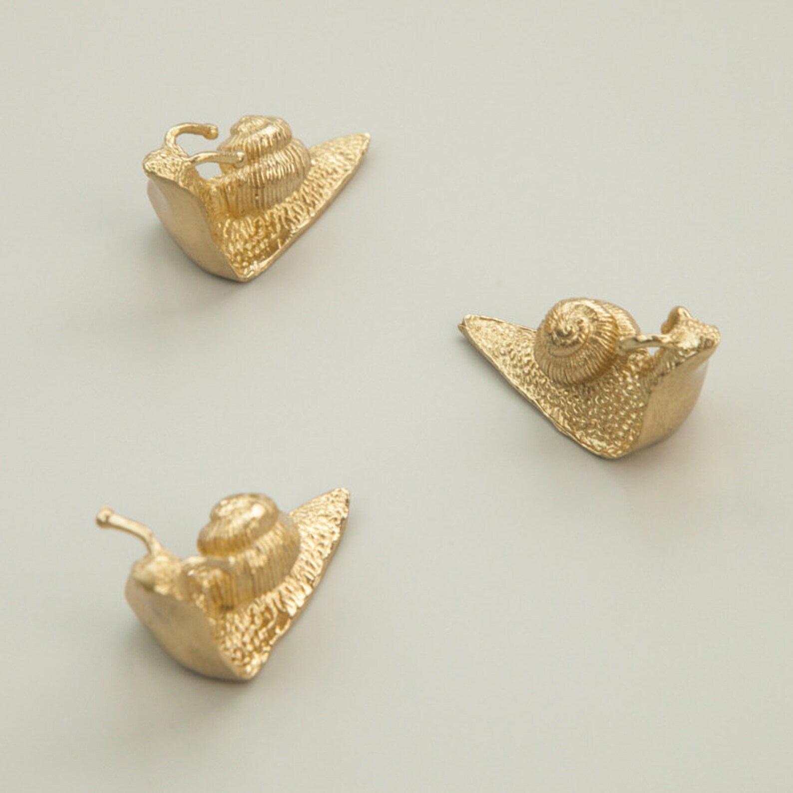 Solid Brass Snails Knobs Drawer Knobs Pulls Kitchen Cabinet Pulls Handle Exquisite Dresser Knobs ...