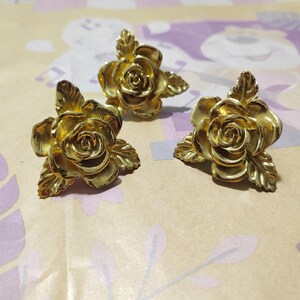 Flower Brass Knobs Kitchen Pulls and Knobs Cabinet Handles Knobs Nordic Style Drawer Knobs Pulls ...