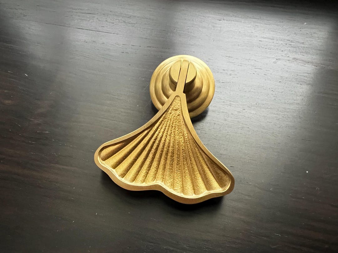 Ginkgo Dresser Knobs Kitchen Cabinet Knobs Brass Gold Drawer Knobs Kitchen Door Handles Gift ...