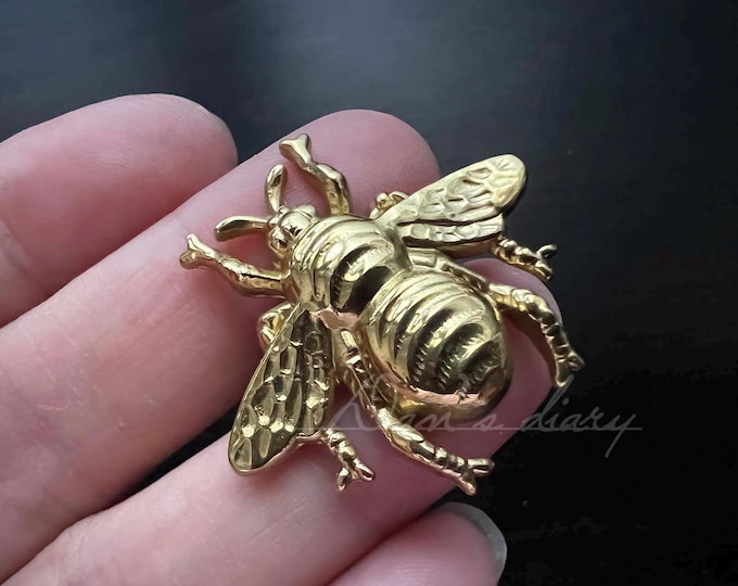 Brass Bee Drawer Dresser Knobs, Cabinet Pulls Handle, Animal Drawer Knob, Drawer Pulls Handle ...