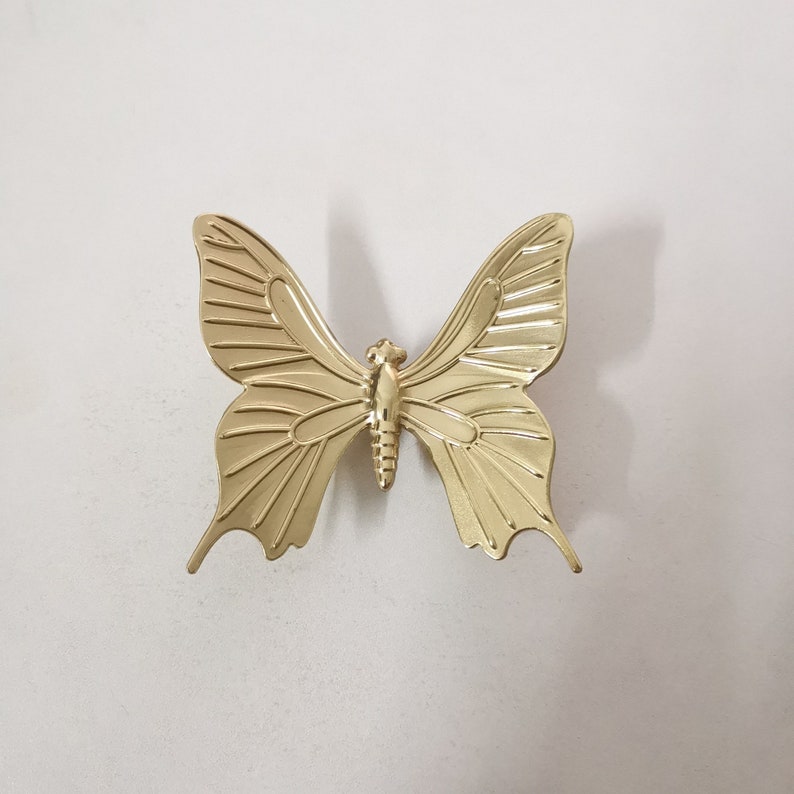 Solid Brass Butterfly Drawer Knobs Cabinet Handles Knobs for - Etsy