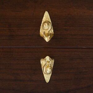 Solid Brass Snails Knobs Drawer Knobs Pulls Kitchen Cabinet Pulls Handle Exquisite Dresser Knobs ...