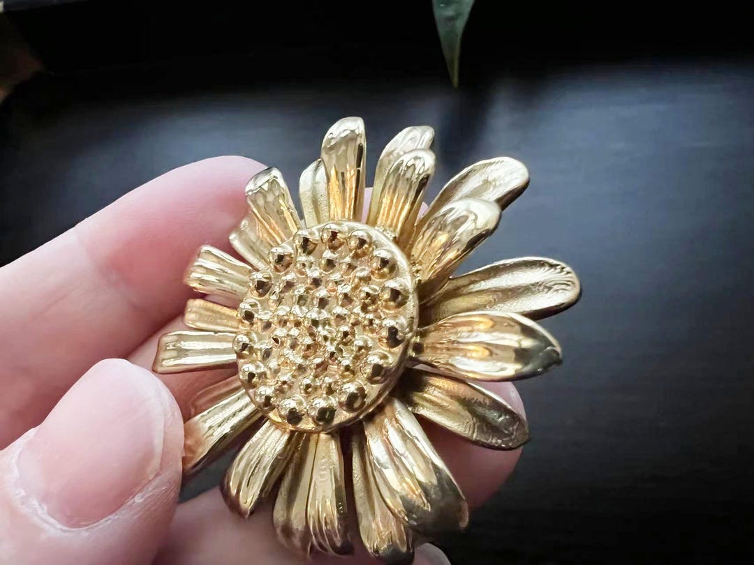 Brass Flower Knobs Pulls Handles Dresser Knobs Gold Cabinet Knobs Handles Decor Kitchen Cupboard ...