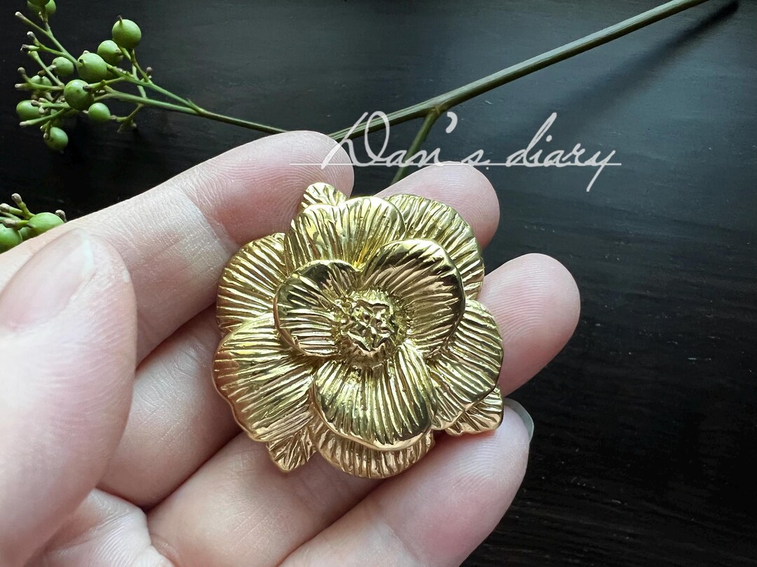 Flower Brass Knobs Kitchen Pulls and Knobs Cabinet Handles Knobs Nordic Style Drawer Knobs Pulls ...