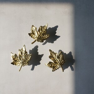 Solid Brass Leaf Knobs Cabinet Pull Knobs Gold Leaves Dresser - Etsy
