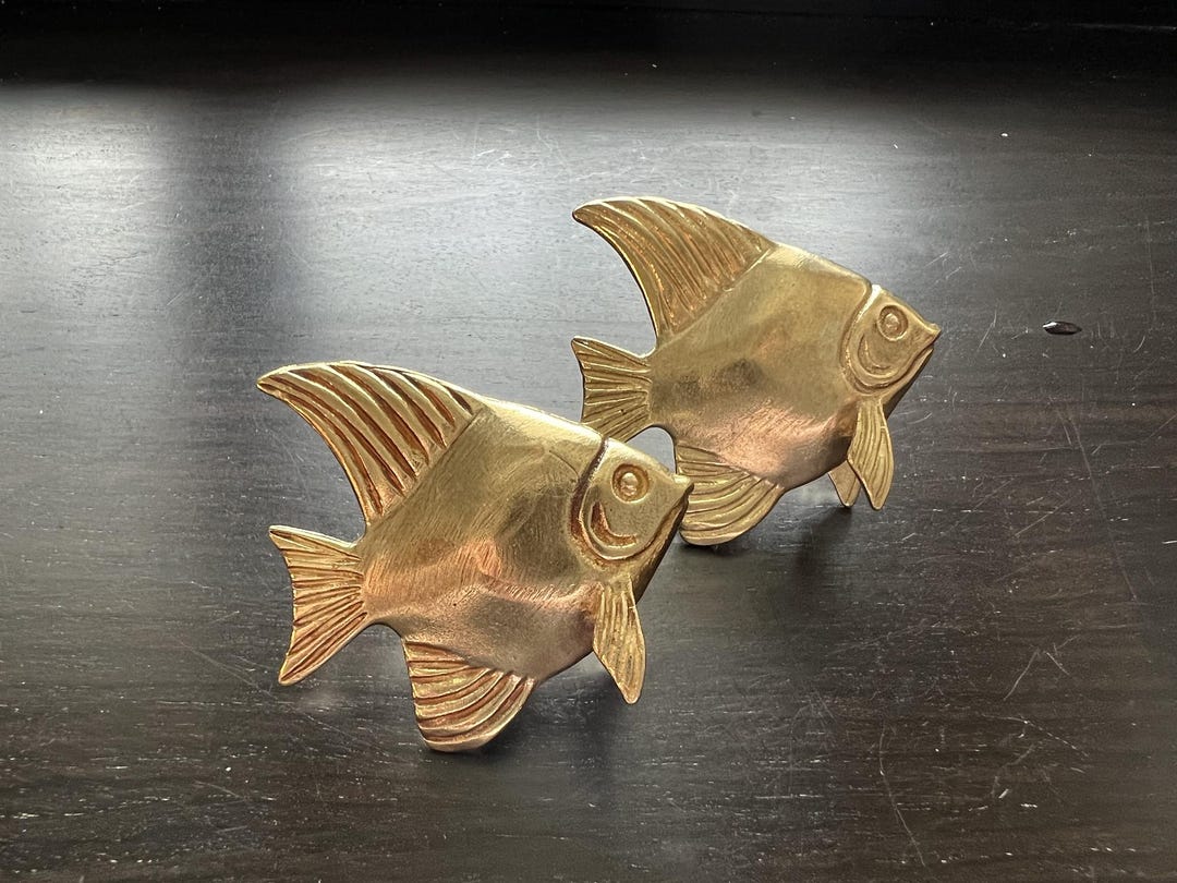 Cute Fish Drawer Pull Knobs Brass Knobs,brass Animal Cabinet Knobs ...