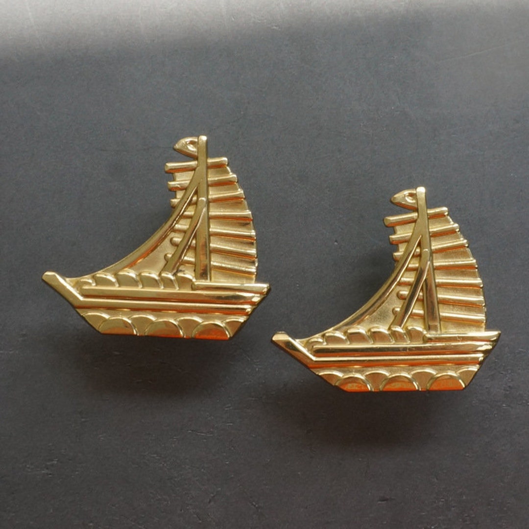 Sailboat Knobs Brass Drawer Pulls Wardrobe Sailing Boat Nursery Knob ...