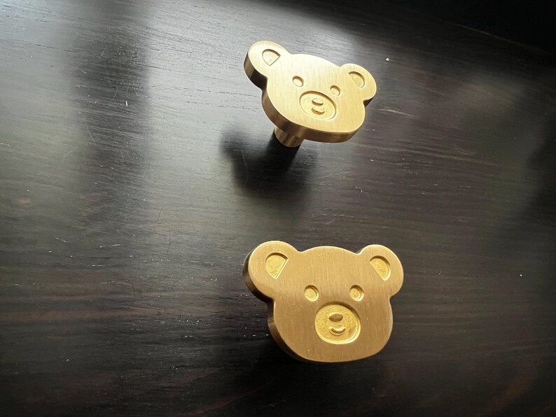 Brass Bear Drawer Knob, Kids Room Decor - Etsy UK