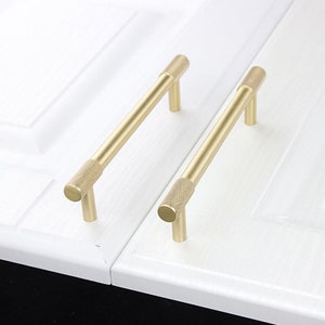 Solid Brass Cabinet Pulls Dresser Drawer Pulls Vertical - Etsy