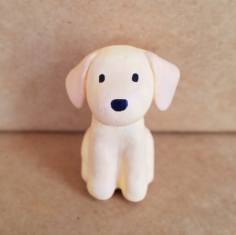 Labrador Retriever Puppy Mini-figure / Customizable Clay Dog Figurine ...