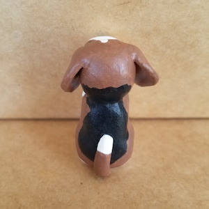 Beagle Puppy Mini-figure / Customizable Clay Dog Figurine Statue - Etsy