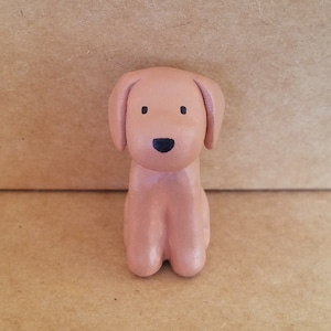 Golden Retriever Puppy Mini-figure / Customizable Clay Dog Figurine ...