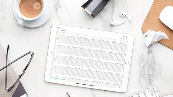 Time Sheet Tracker Labor Work Hours Log Planner for | Etsy
