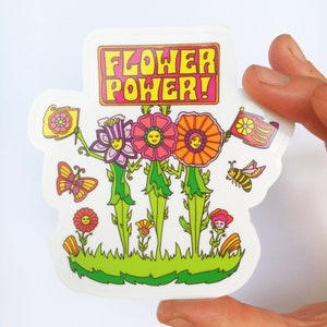 Flower Power... Sticker...vinyl...laptop... - Etsy
