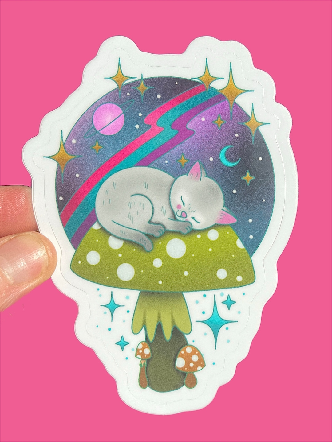 Space Kitty Sticker...sticker... Vinyl... Laptop... Stickers...decal ...