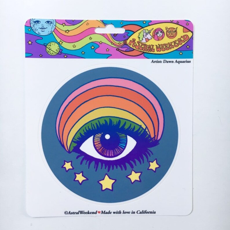 Psychedelic Eye...sticker... Vinyl...laptop... | Etsy