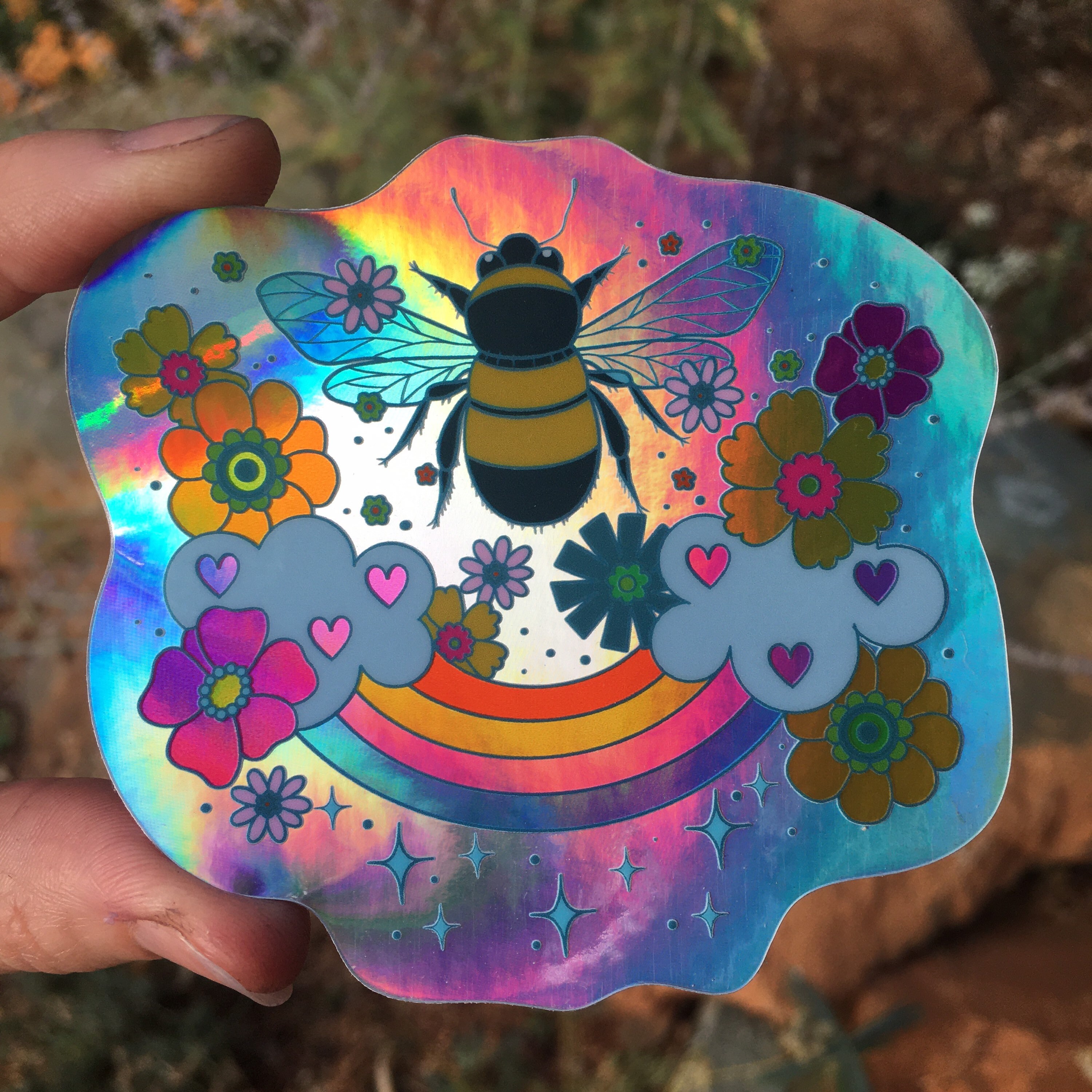 Bee Magic Holographic Sticker...sticker... Vinyl... - Etsy