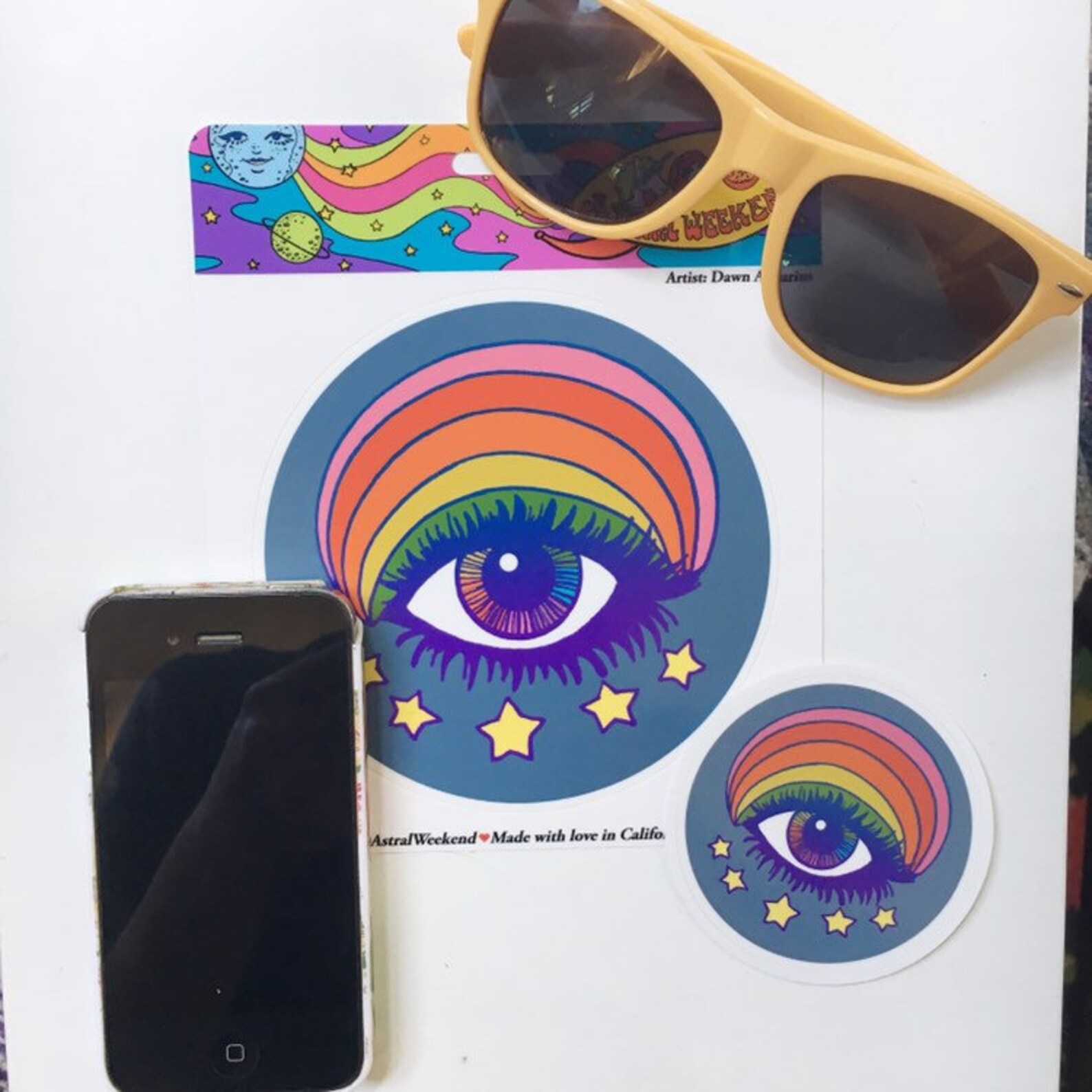 Psychedelic Eye...sticker... Vinyl...laptop... - Etsy