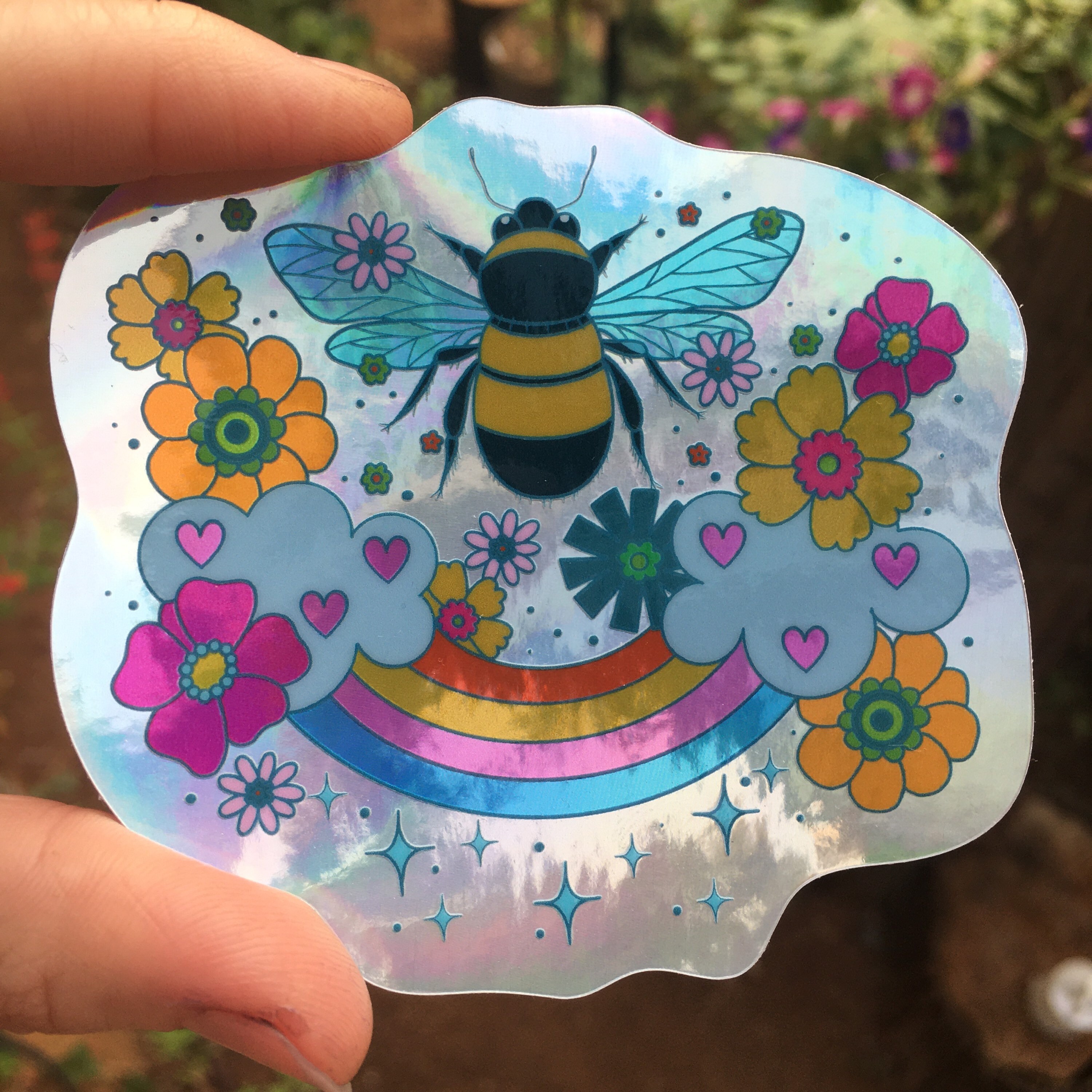 Bee Magic Holographic Sticker...sticker... Vinyl... - Etsy
