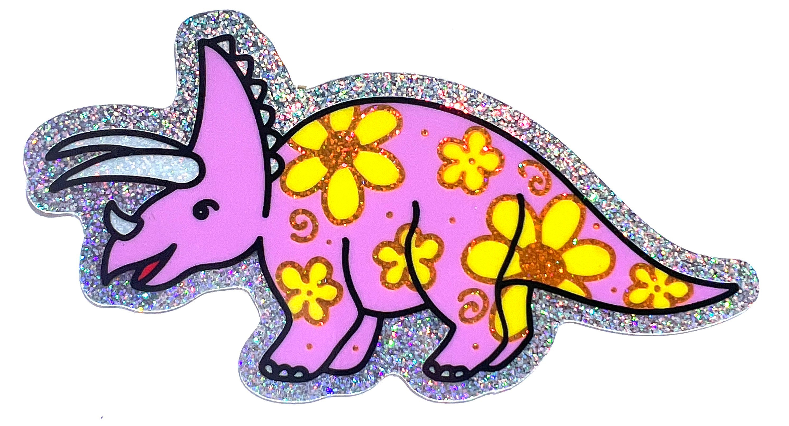 Dino Party... Dinosaur Stickers...trex Brontosaurus Triceratops...vinyl ...