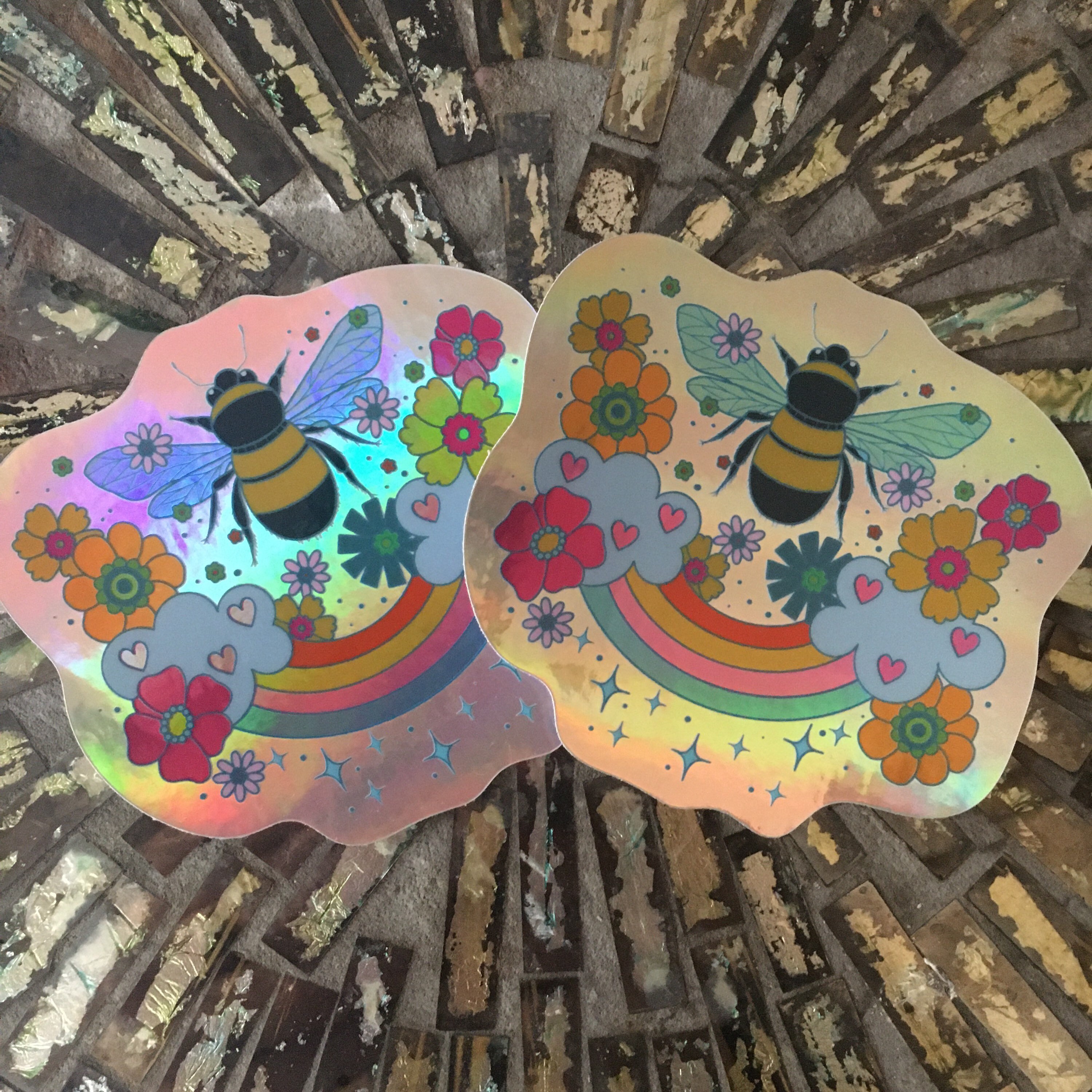 Bee Magic Holographic Sticker...sticker... Vinyl... | Etsy